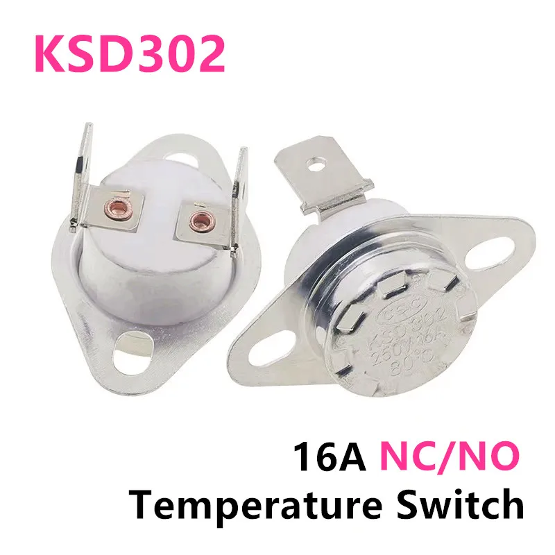 KSD302-16A-250V-40-300-degree-Ceramic-KSD301-Normally-Closed-Open ...