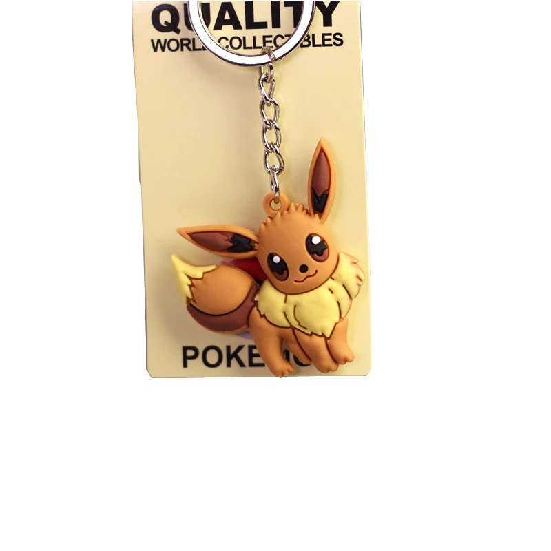 Cartoon Pokemon Eevee Kawaii Key Chain - KawaiiMerch.com