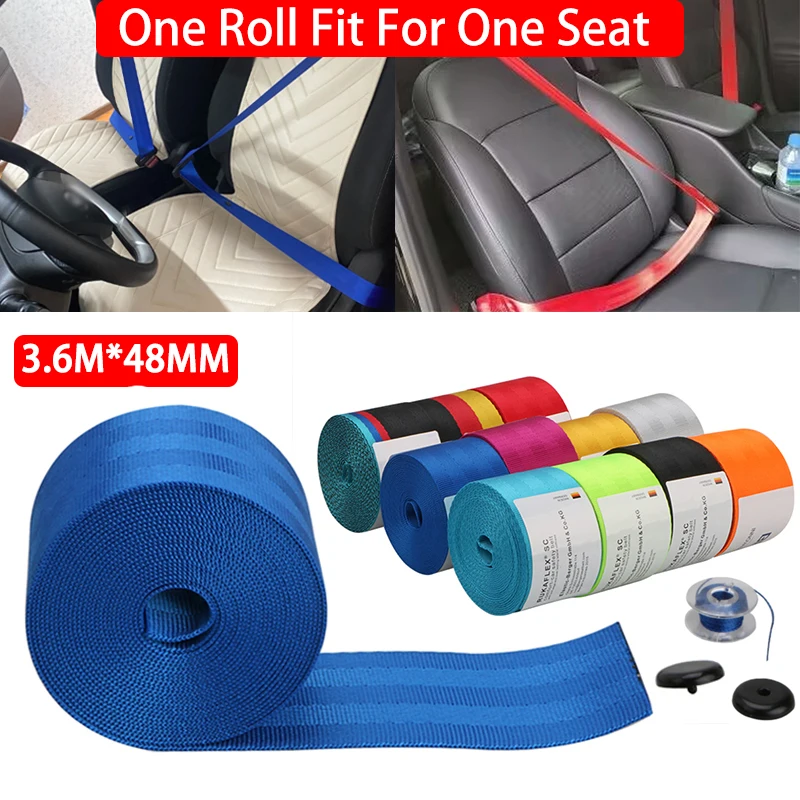 Auto-3-6-Meters-Strengthen-Seat-Belt-Webbing-Fabric-Racing-Car-Modified ...