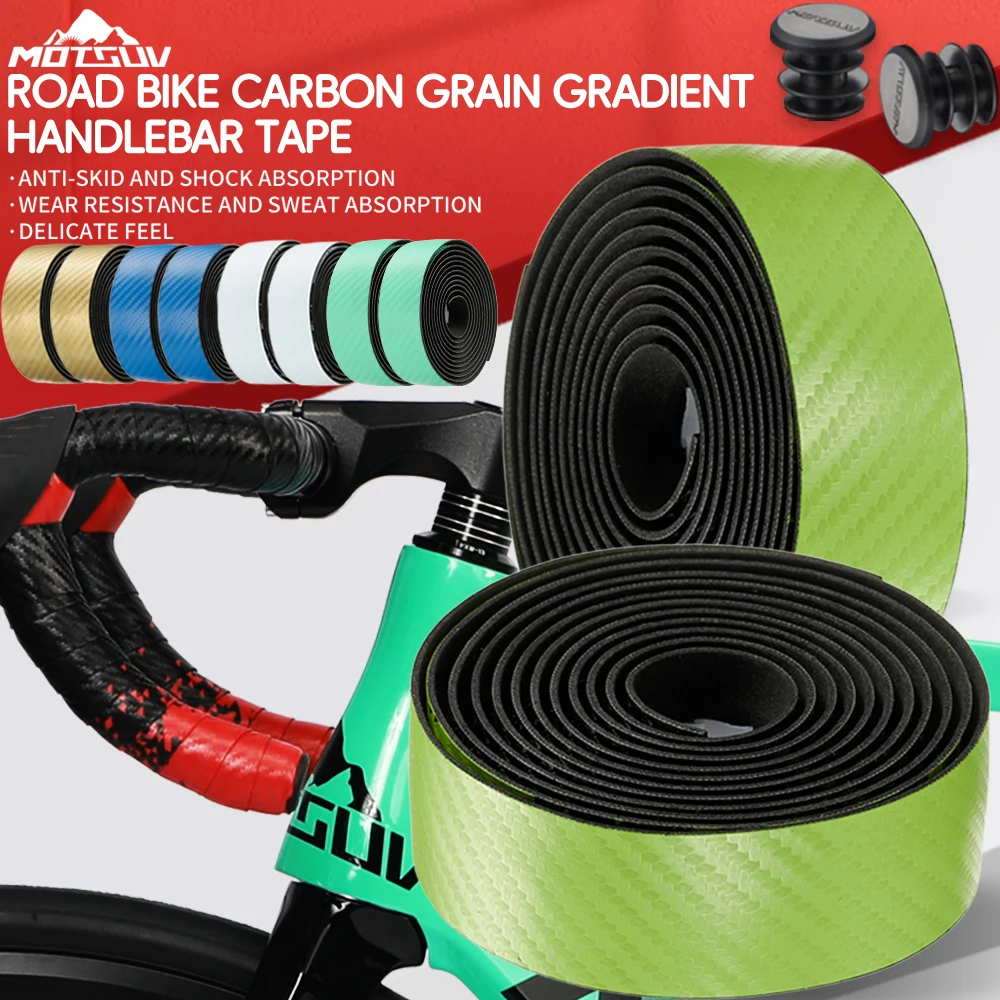 Bicycle-Handlebar-Carbon-Fiber-Triangular-Pattern-gradient-Tape-Bars-PU ...