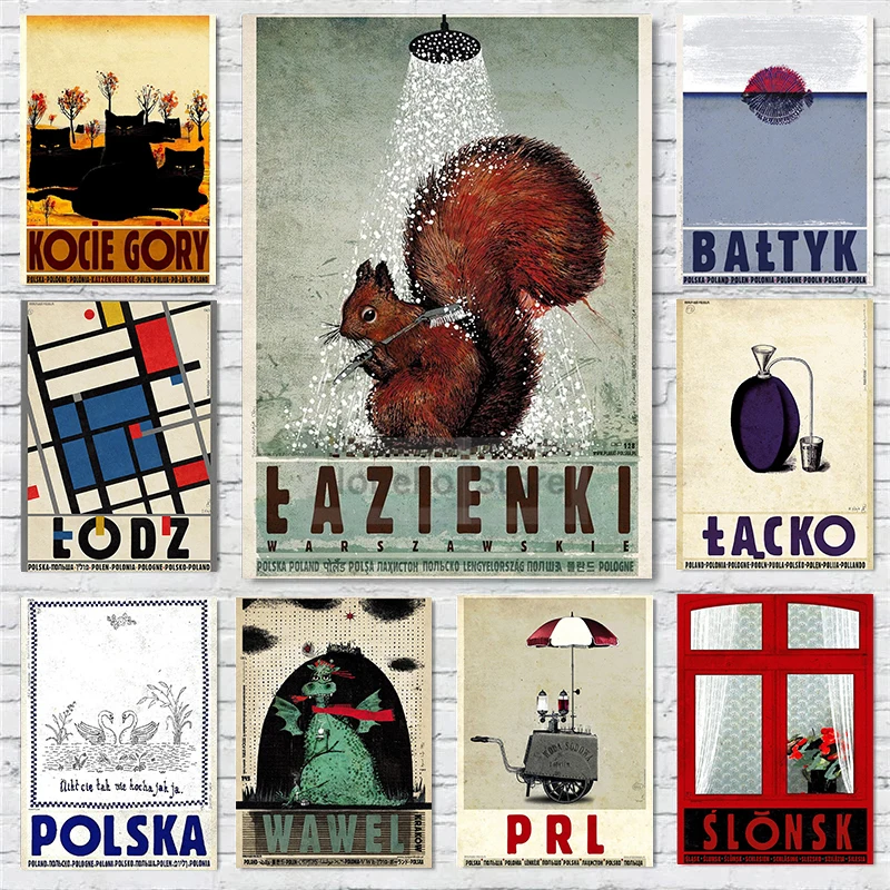 Retro-Original-Poland-Local-Pictorial-Podhale-Kocie-Gory-Poster-and ...