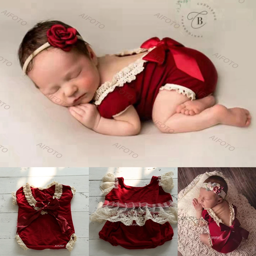 Accesorios de fotografía para recién nacido, ropa para bebé, niño y niña + sombrero, peleles de ...