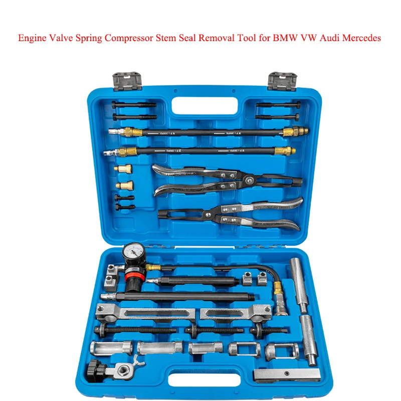 Cylinder-Head-Service-Set-Tool-Kit-Valve-Spring-Compressor-Removal ...