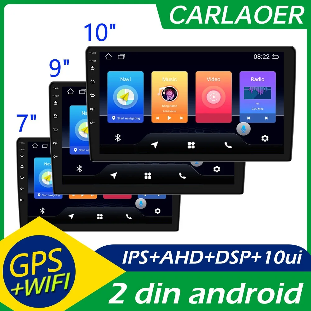 2 Din Car Android 7 9 10 Inch Car Radio Multimedia Video Player 2Din Navigation GPS FM for ...