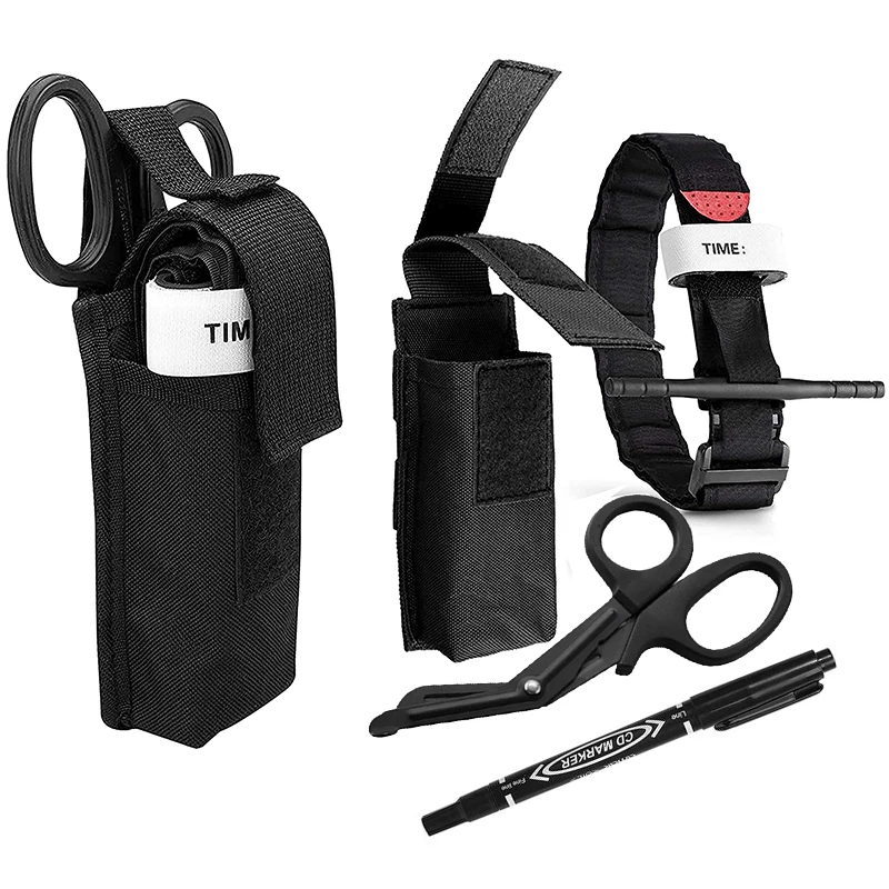 CAT-First-Aid-Kit-Molle-Pouch-Belt-Fast-Tourniquet-Shear-Medical-Bag ...