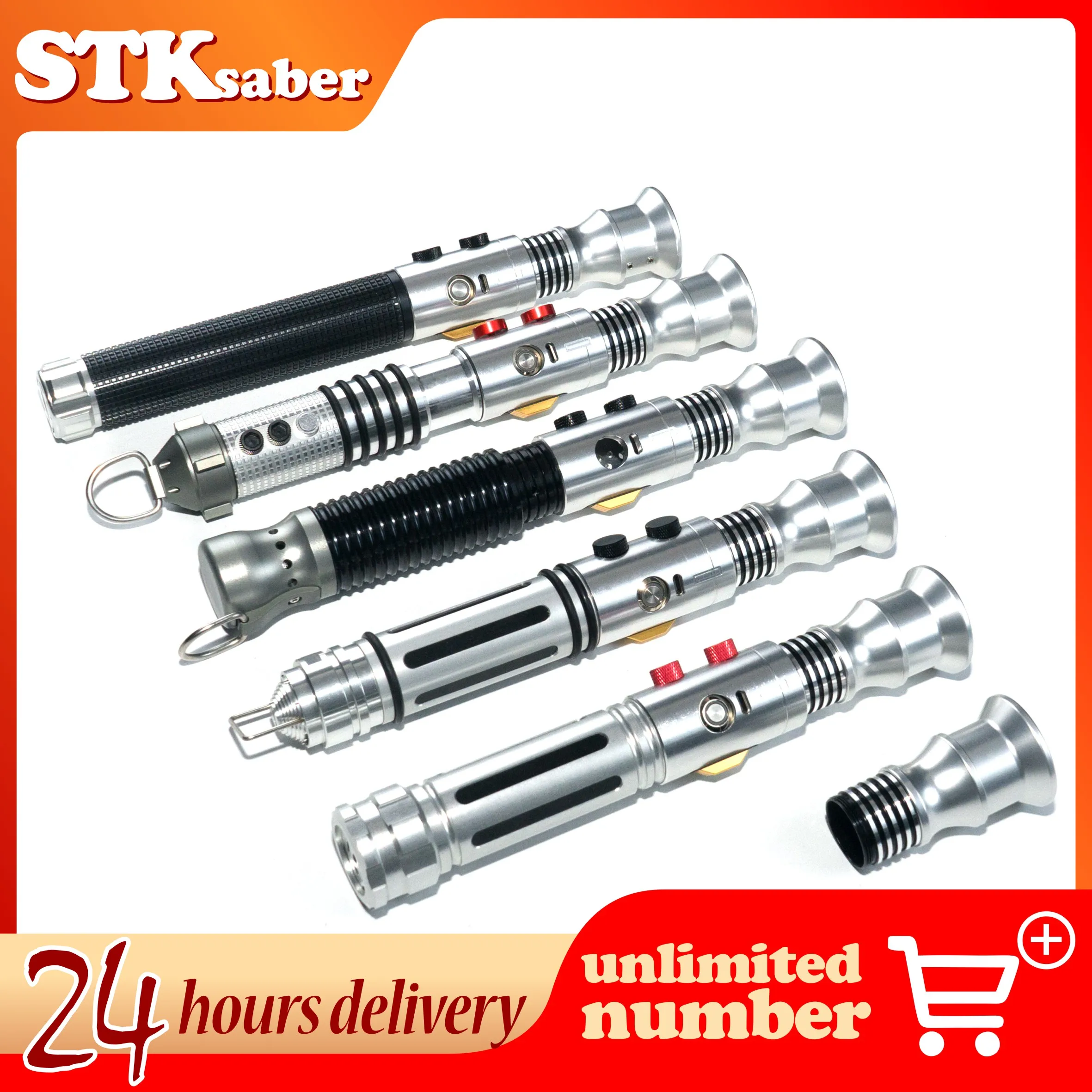 Metal-lightsaber-accessories-complete-DIY-thread-size-compatible-with ...
