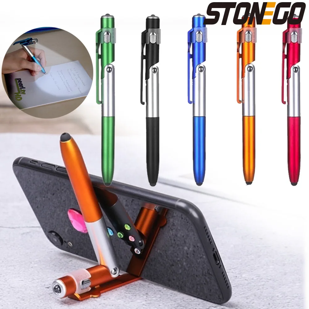 STONEGO-bolígrafo multifunción 4 en 1 plegable, bolígrafo Stylus ...