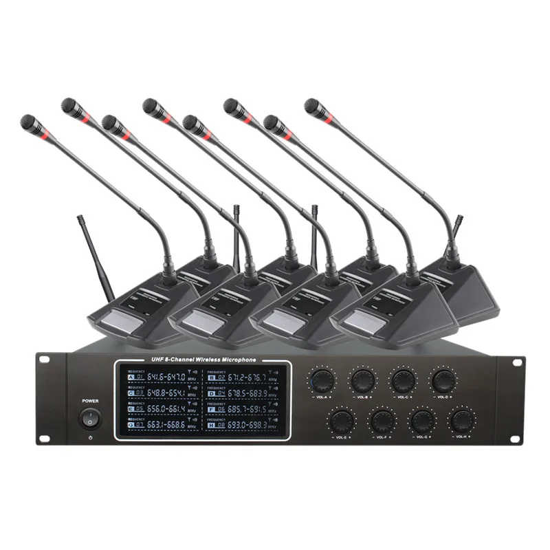 EPXCM-8-Channel-Digital-Wireless-Microphone-Conference-Meeting-Room ...