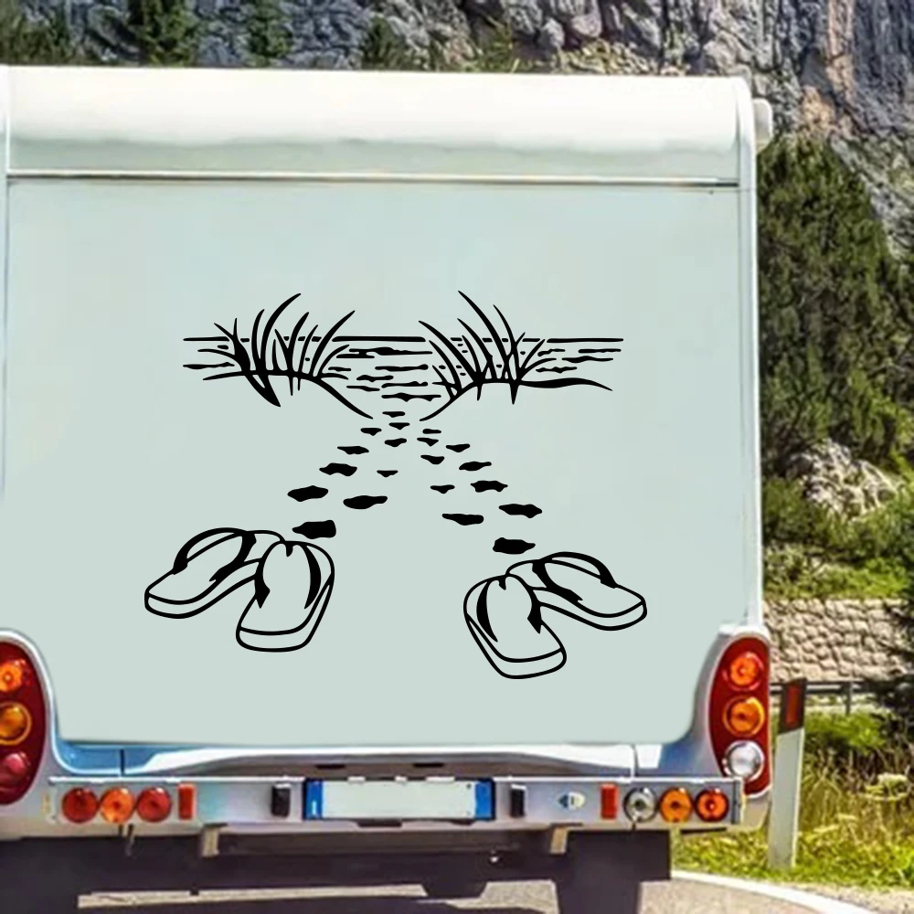 Road-To-The-Beach-Ocean-Landscape-Caravan-Car-Sticker-Decal-4x4-Offroad ...