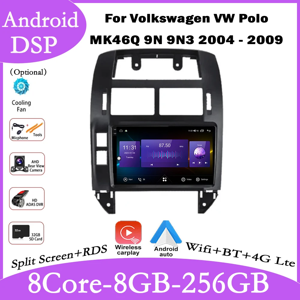Android-14-For-Volkswagen-VW-Polo-MK46Q-9N-9N3-2004-2009-Car-Auto-GPS ...