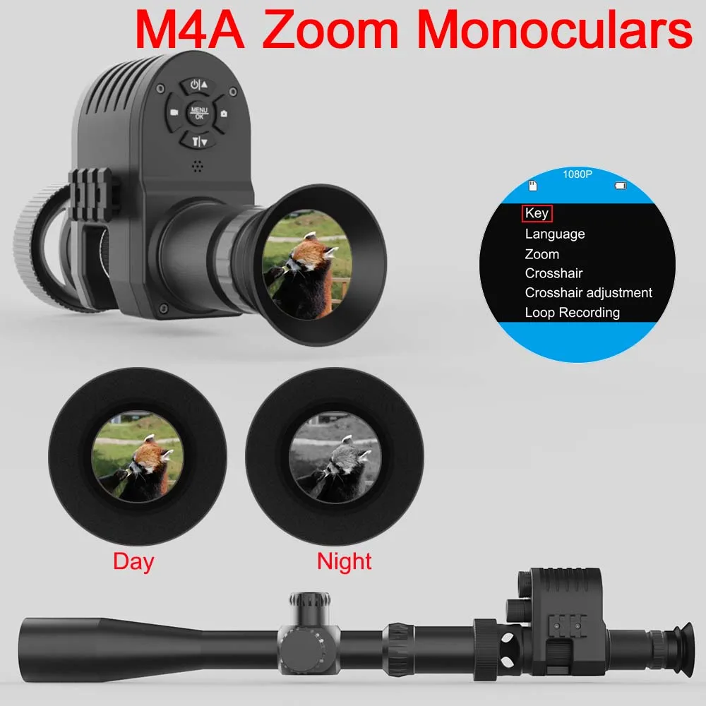 M4A-Night-Vision-Telescope-1080p-HD-Hunting-Camera-4X-Zoom-Monoculars ...