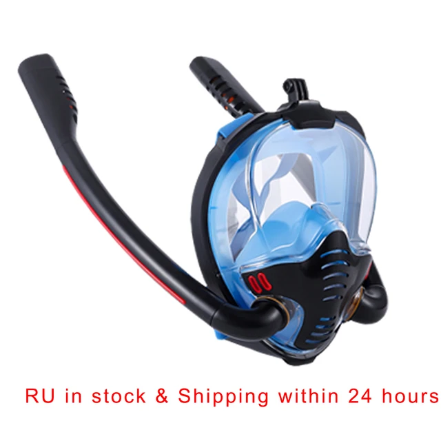 Snorkeling Mask Double Tube Diving Mask Adults Kid Swimming Mask Diving ...