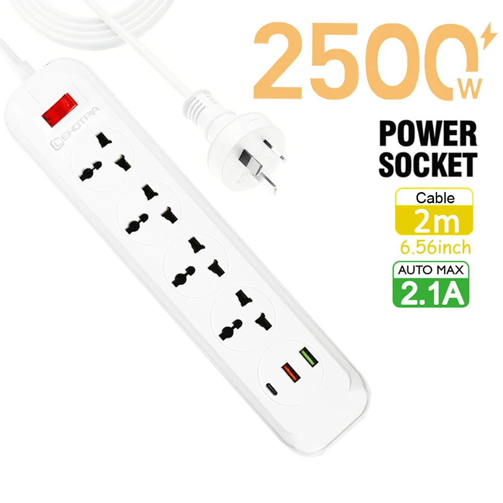 AU-Plug-Ac-Outlet-Universal-Power-Strip-Electrical-Extension-Cord ...