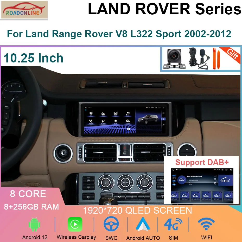 8-256GB-For-Land-Rover-Range-V8-L322-2002-2012-Car-Intelligent ...