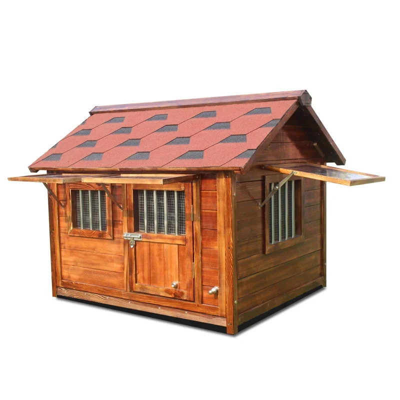 Outdoor-solid-wood-Labrador-kennel-waterproof-small-medium-and-large ...