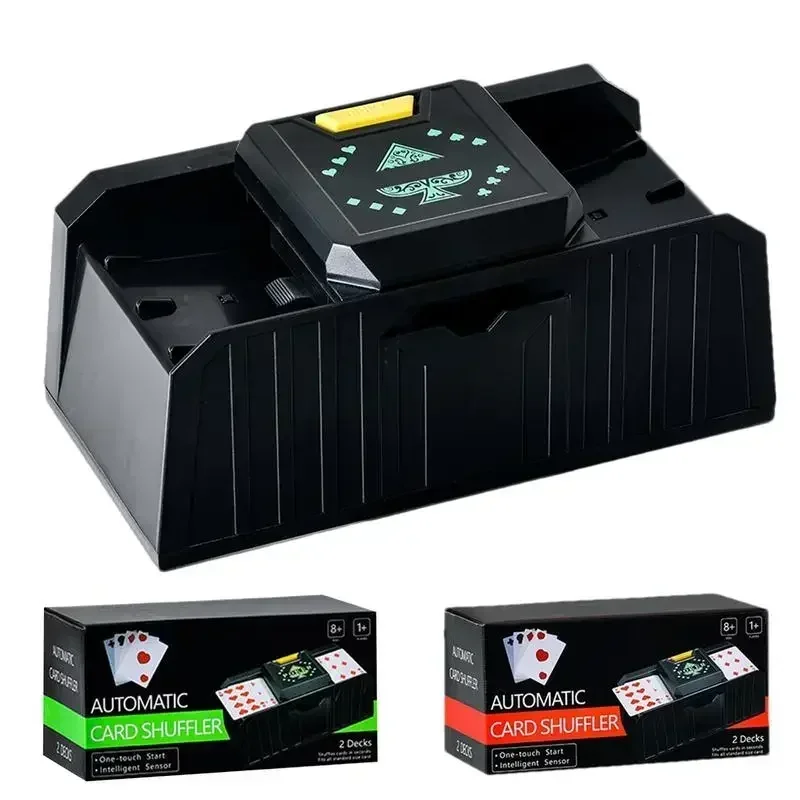 2-Decks-Automatic-Card-Shuffler-Mixer-Inductive-Timed-Electric-Poker ...