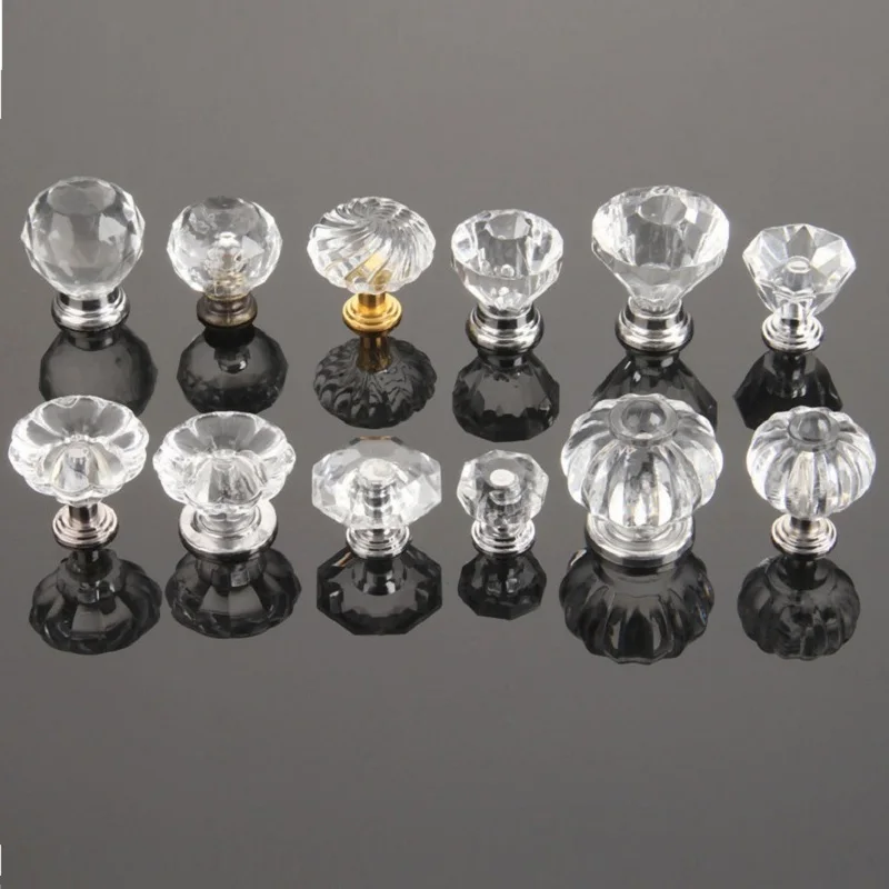 Transparent Crystal Handle | Acrylic Cupboard Pulls | Transparent Door ...