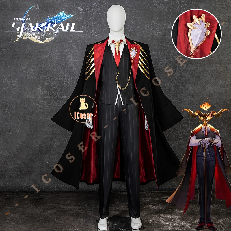 Honkai-Star-Rail-Duke-Inferno-Ifrit-Cosplay-Costume-Suit-Uniform-Trench ...