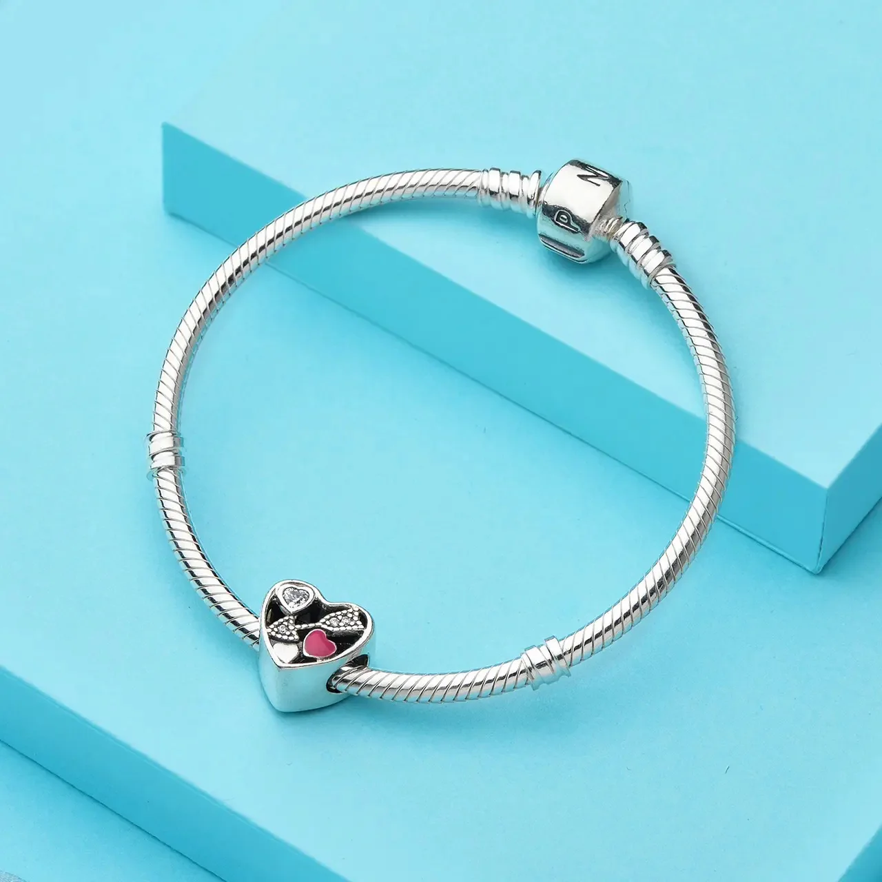 925-Sterling-Silver-Love-Struck-Valentine-s-Day-Charm-Bracelets-for ...