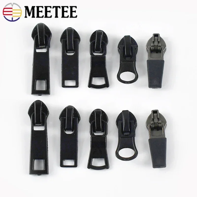 10Pcs-Meetee-5-Zipper-Silder-for-Nylon-Zips-Reverse-Invisible ...