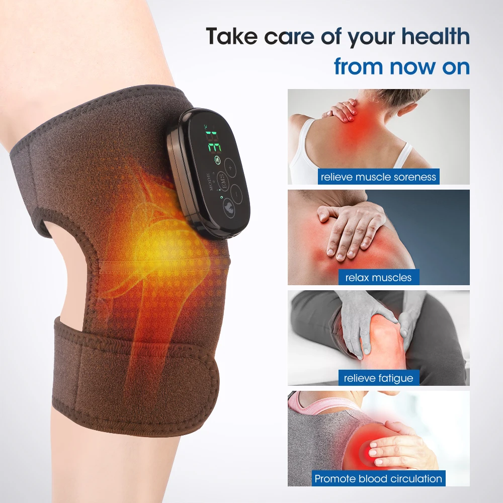 Electric-3-In-1-EMS-Elbow-Knee-Shoulder-Heated-Masssager-Vibrator-for ...