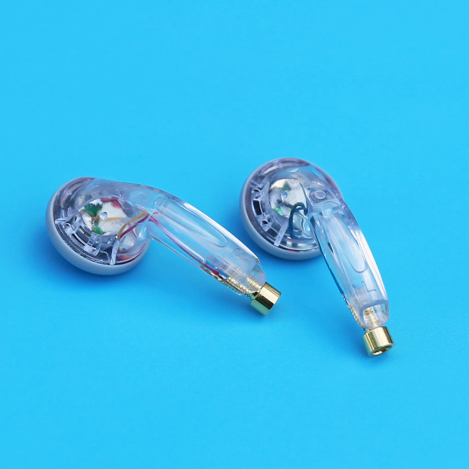 Transparent MMCX Earphones Earbuds 50cm Short Cable Flat Earphones