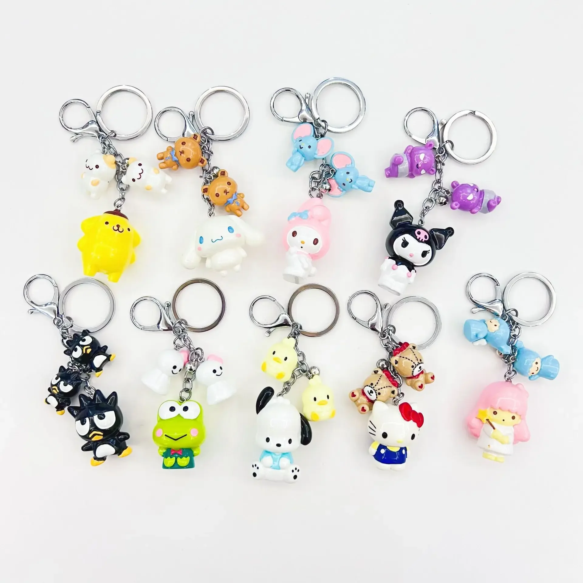 Sanrio-Hello-Kitty-My-Melody-Kuromi-Cinnamoroll-Pochacco-Keychain-Girl ...