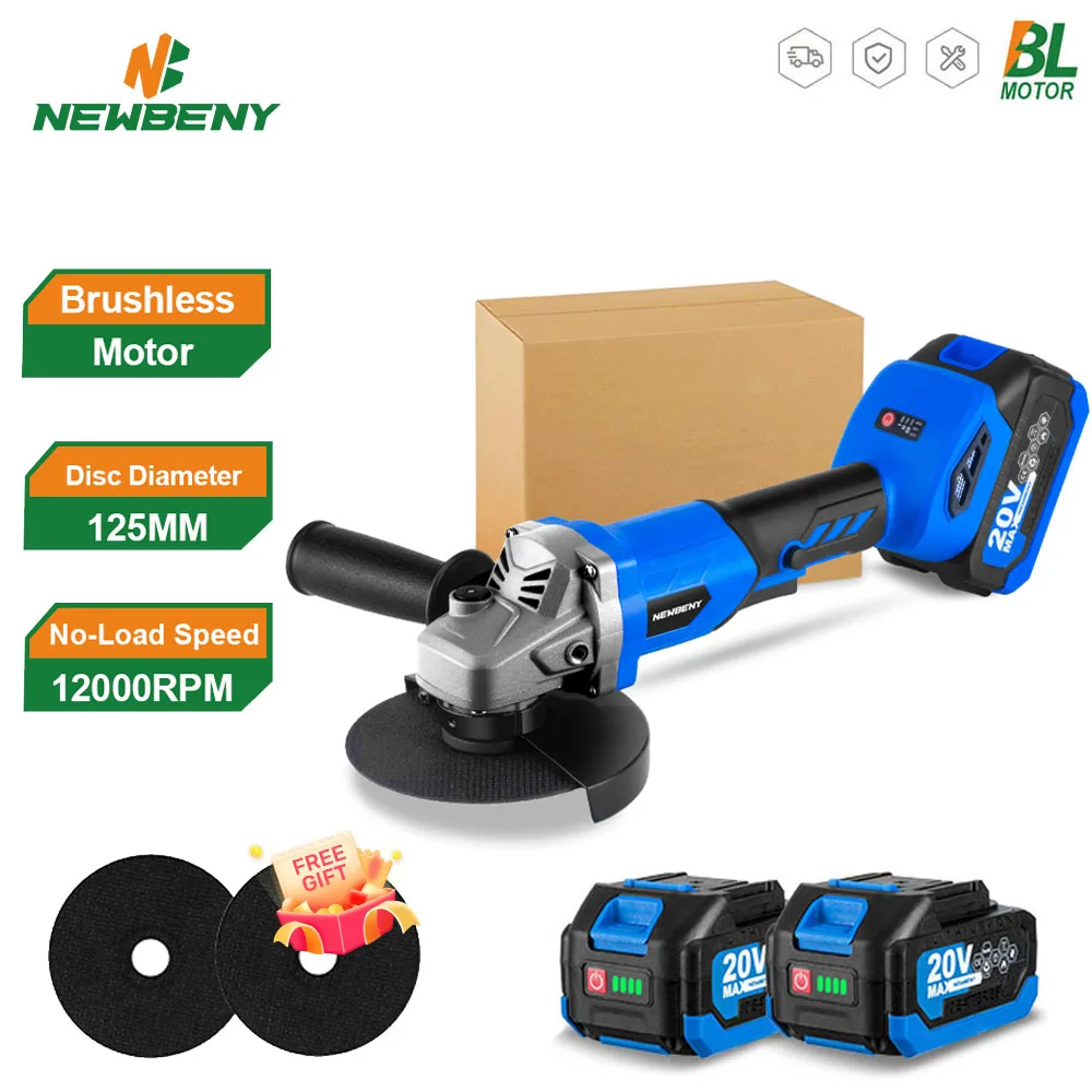 125mm-3-Speed-Brushless-Electric-Angle-Grinder-Cordless-Rechargable ...