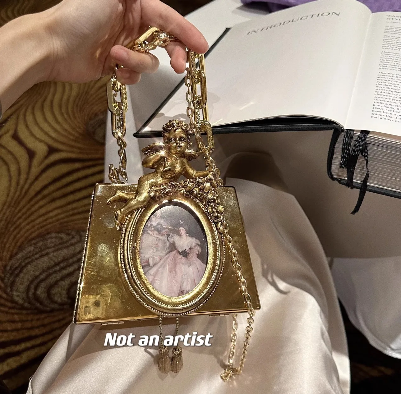 Baroque-relief-angel-handbag-golden-retro-luxury-Party-dinner-bag-women ...