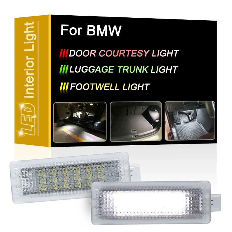 LED-Door-Courtesy-Luggage-Trunk-Footwell-Light-Assembly-For-BMW-1-3-5-6 ...