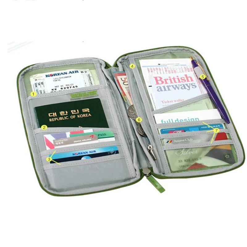 Folder Document Bag Multifunctional Long Paragraph Ticket Holder ...