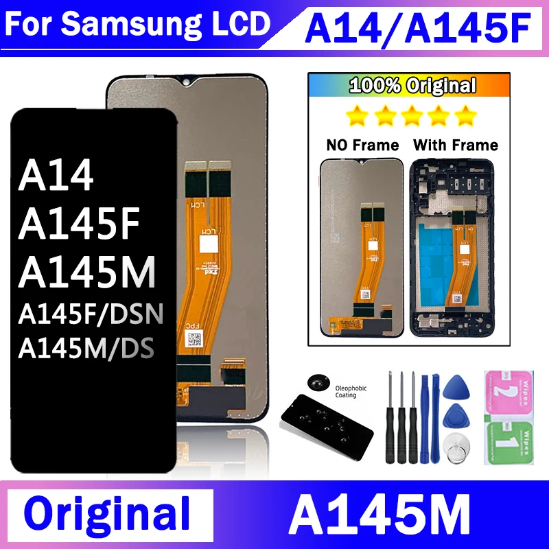 Original For Samsung Galaxy A14 LTE LCD A145F A145M A145P Display Touch ...