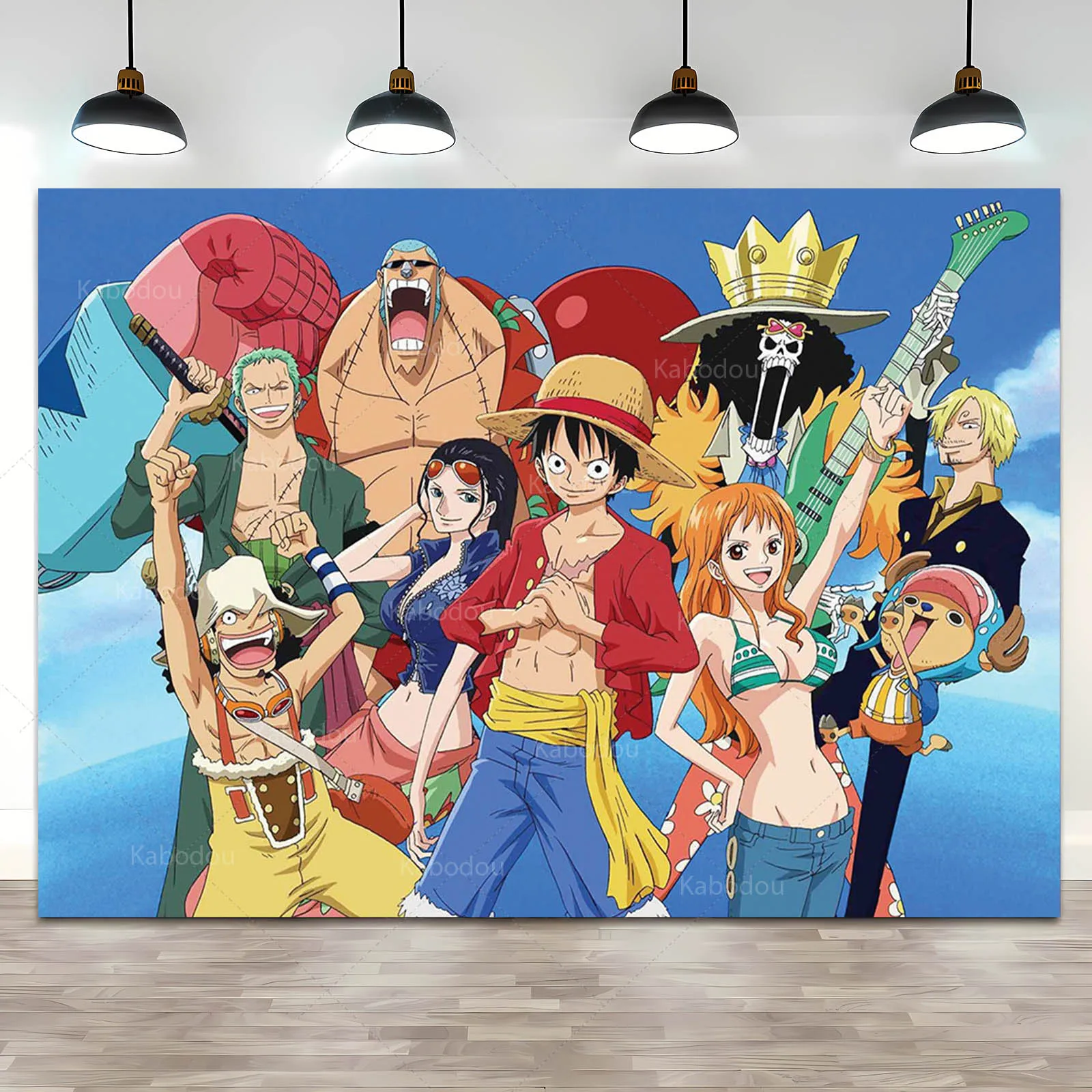 One-Piece-Luffy-Party-Backdrop-Boy-Kids-Birthday-Roronoa-Zoro ...