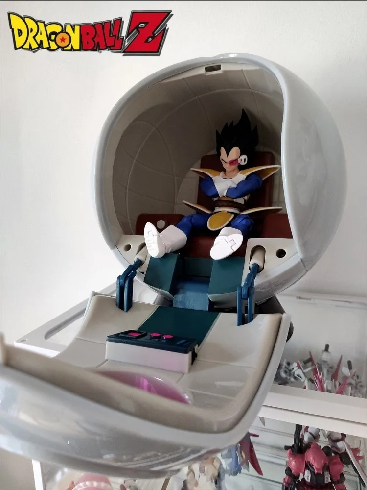 18cm-Dragon-Ball-Anime-Figure-Vegeta-Space-Capsule-Spaceship-Luminous ...