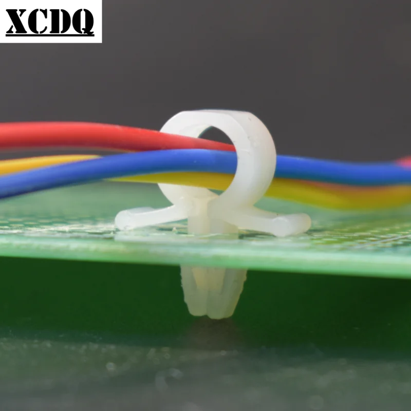 100pcs OCC Series Plastic Circle Round Cable Tie Holder Wire Harness ...