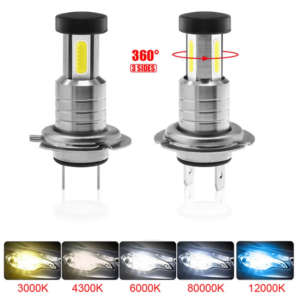 2Pcs-H4-H7-LED-Car-Headlight-Bulbs-Canbus-High-Low-Beam-30000LM-Super ...