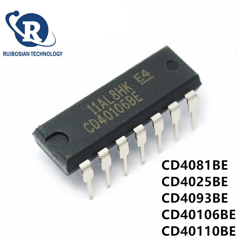 10PCS-CD40106BE-CD40106-DIP-DIP-14-CD40110BE-CD40110-CD4025BE-CD4081BE ...