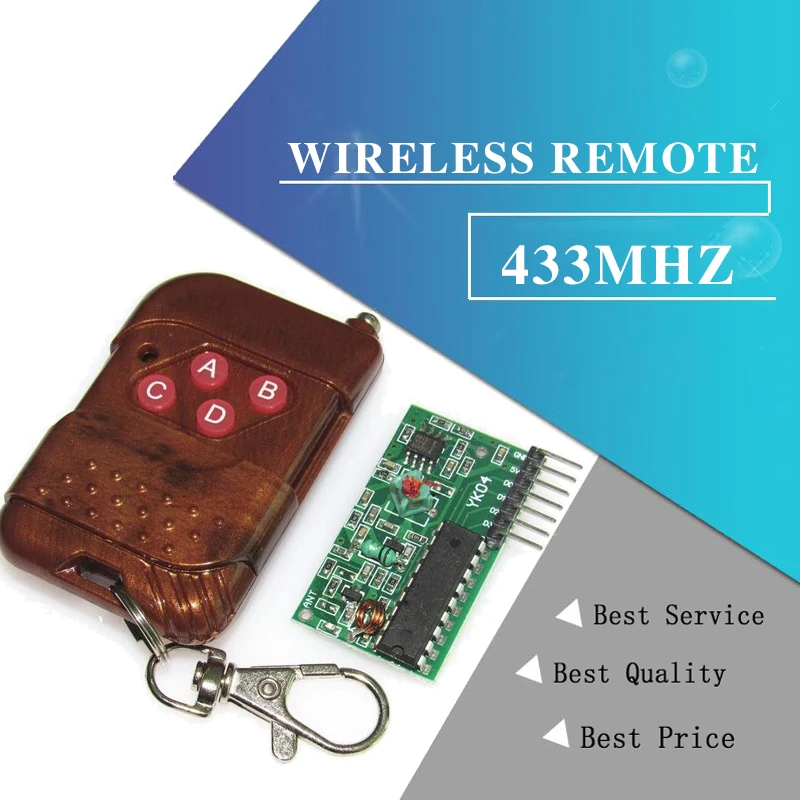 2262/2272 4 Channel 433mhz Launch Module Wireless Remote Control For ...
