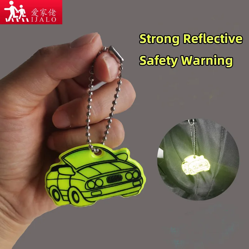 Cartoon-Car-Pattern-Reflective-Keychain-Bag-Pendant-Accessories ...