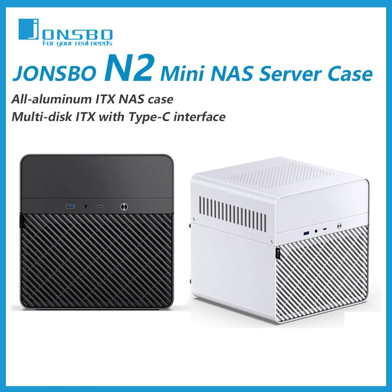 JONSBO N2 ITX Mini NAS Server Small Case All In One Aluminum Suitcase ...