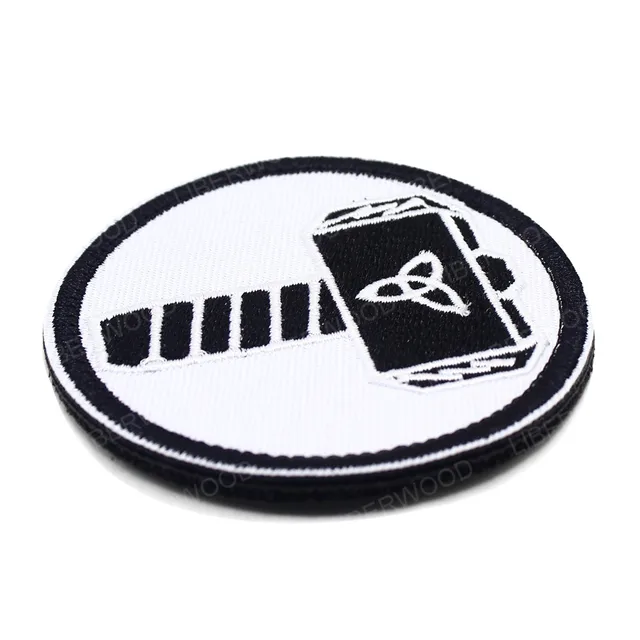 IR Infrared Reflective Viking Wolf Patch PVC VALHALLA Admit One Pirate Live Again Die Historic ...