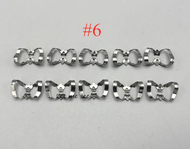 6-Dental-Endodontic-Rubber-Dam-Clamps-Clip-Holder-Stainless-Steel-For ...