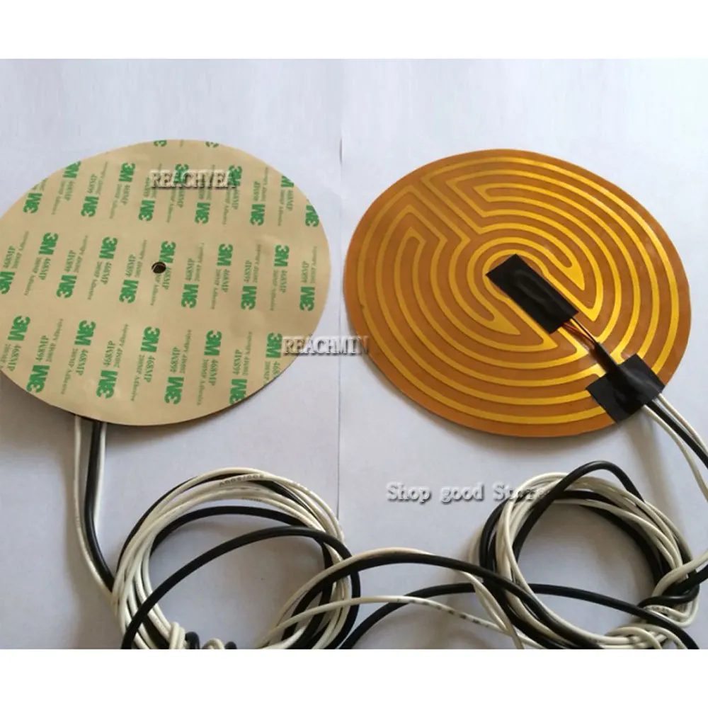 25-330mm Round Eeletric PI Polyimide Film Heater Heating Element Pad ...