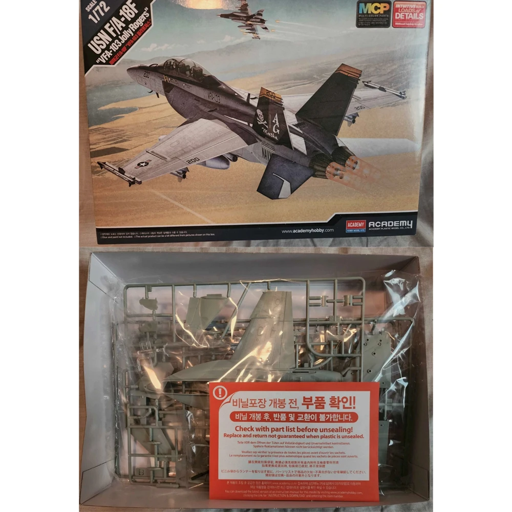 Academy 12535 escala 1:72 USN F18 F-18 F/A-18F VFA-103 avión de combate ...