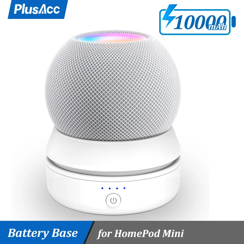 PlusAcc 10000mAh Battery Base for Homepod Mini Portable Rechargable ...