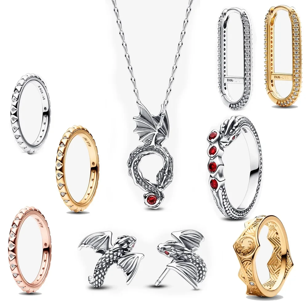 Disney-An-is-Drag-o-Charme-Dangle-para-Mulheres-Colares-de-Pendentes ...