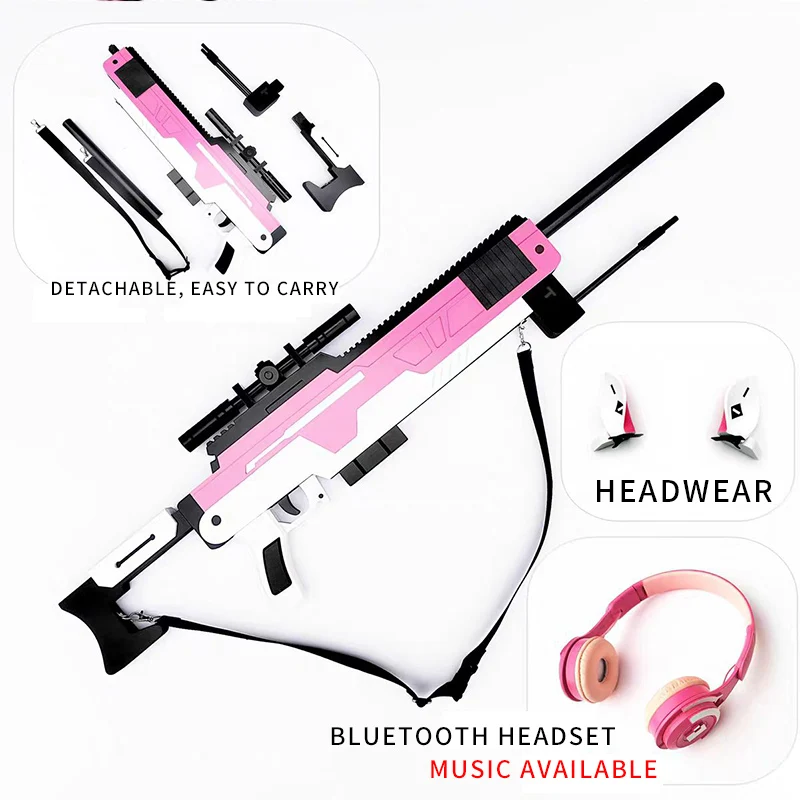 Deusa-Cosplay-Conjunto-Completo-Sniper-Gun-Acess-rios-Armas-Headwear ...