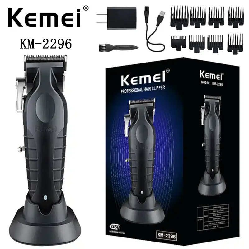 Usb Rechargeable Cordless Electric Body Groin Hair Trimmer Kemei Km-2296 2500mah Lithium Battery ...