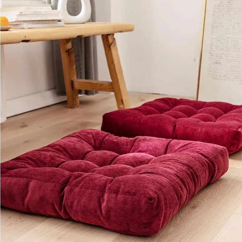 Large-Square-Floor-Seating-Pillow-Corduroy-Tufted-Floor-Cushion-for ...