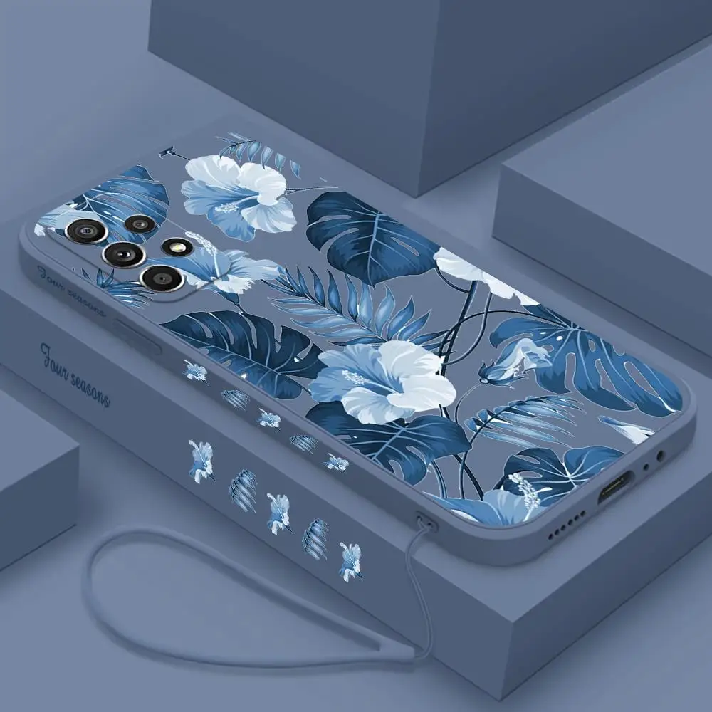 Plant-Flower-Art-Case-For-Samsung-Galaxy-A53-A54-A52-A52S-5G-A32-A14 ...
